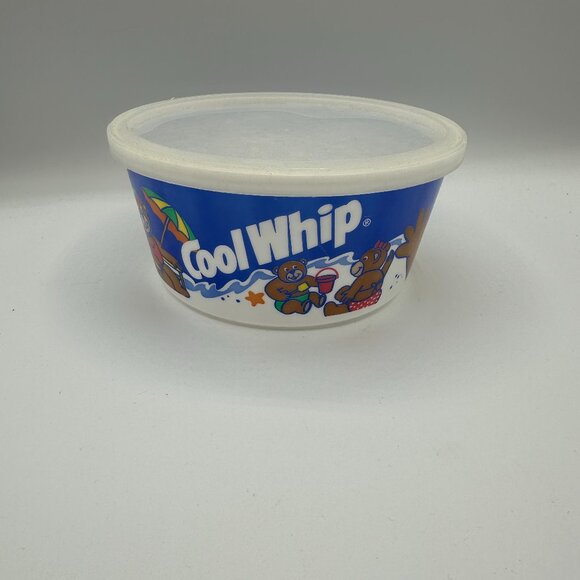 Vintage | Other | Vintage Summer Bear Cool Whip Container W Lid Empty ...